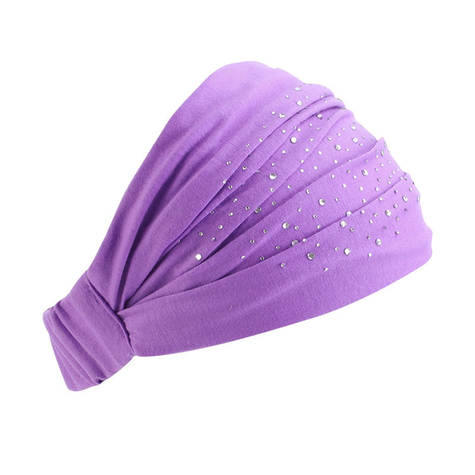 HuangHuanChen Wide Headbands Head Black Turban Elastic Good Stretchy ...