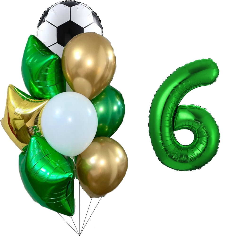 HuangShi 1 Set Helium Foil Globos Football Balloons Birthday Party ...
