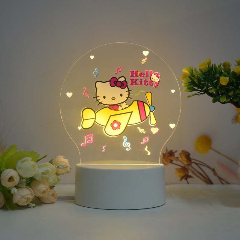 HuangShiSanrio Hello Kitty New Cartoon Peripheral 3D Night Light Bestie ...