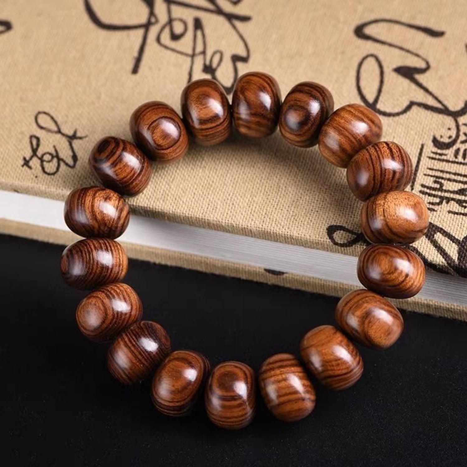 Huanghuali Wood Abacus Bead Bracelet Old Material Wenwan Style ...