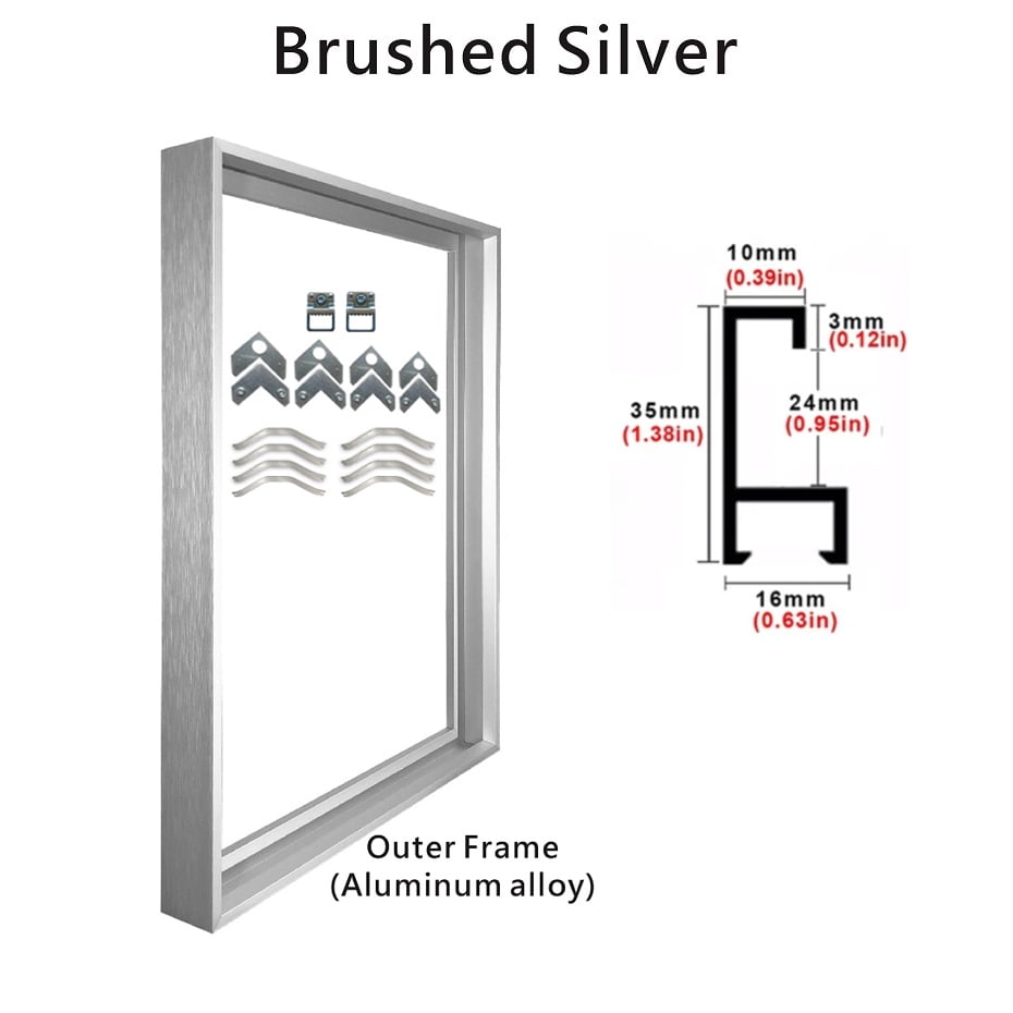 Huangjingwei8 Colors 40x50 30x40cm Canvas Picture Metal Aluminum Outer ...