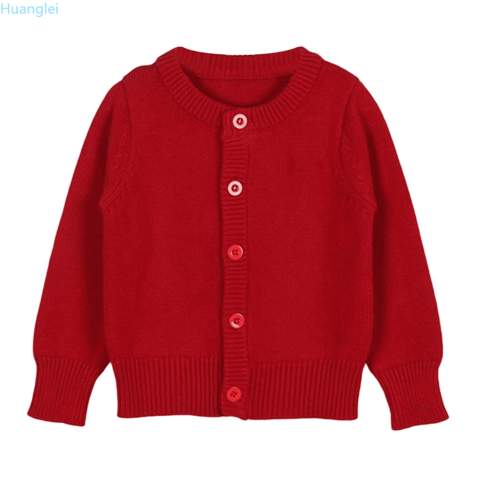 Huanglei Baby Kids Girls Cardigan Long Sleeve Kid Button Sweater Girl ...