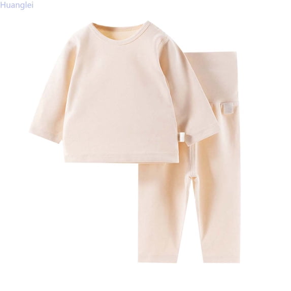 Huanglei Boy And Girl Clothes Round Neck Long Sleeved Top + Trousers ...