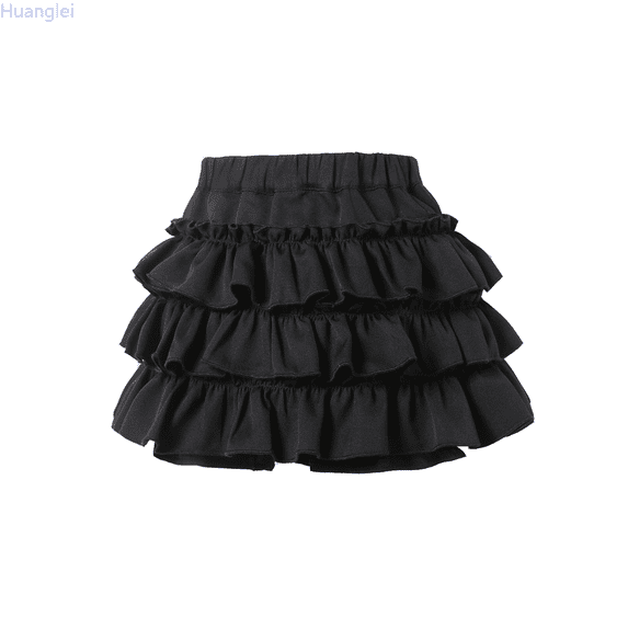 Huanglei Children's Solid Color Fashion Personality Dress Full Skirt ...