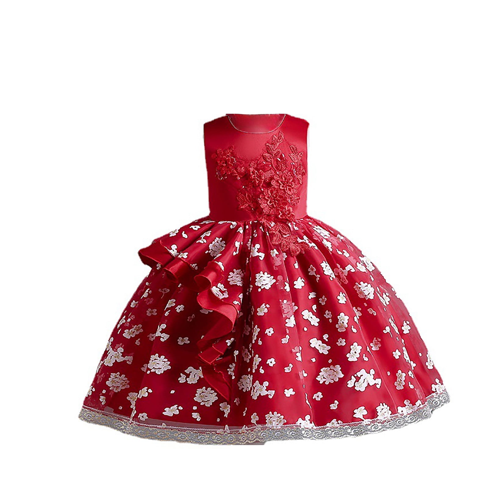 Huanglei Flower Girl Pageant Dress Girls Elegant Lace Baptism Wedding ...