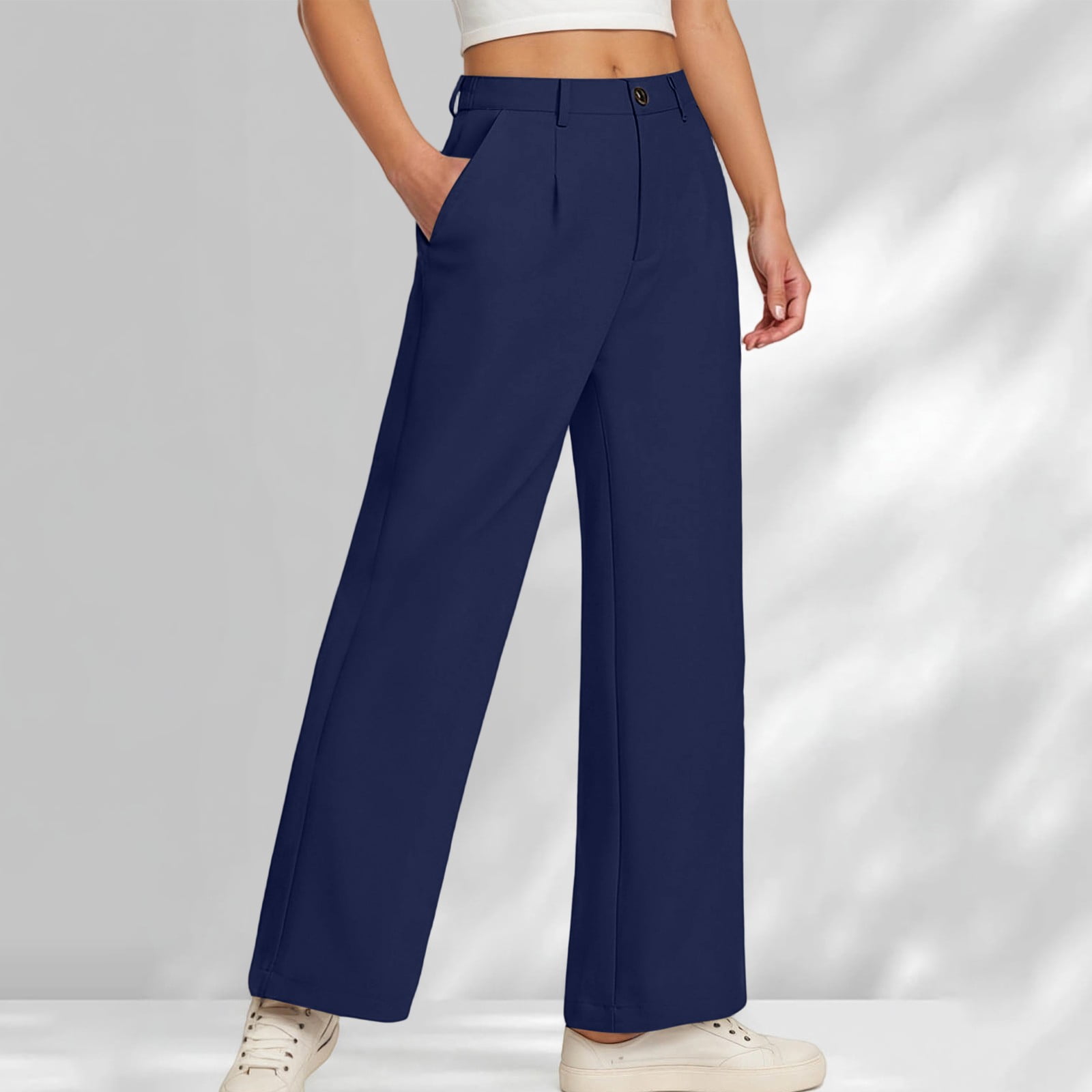 Huanglei Girls Dress Pants Wide Leg Pants For Girls Preppy Clothes Size ...