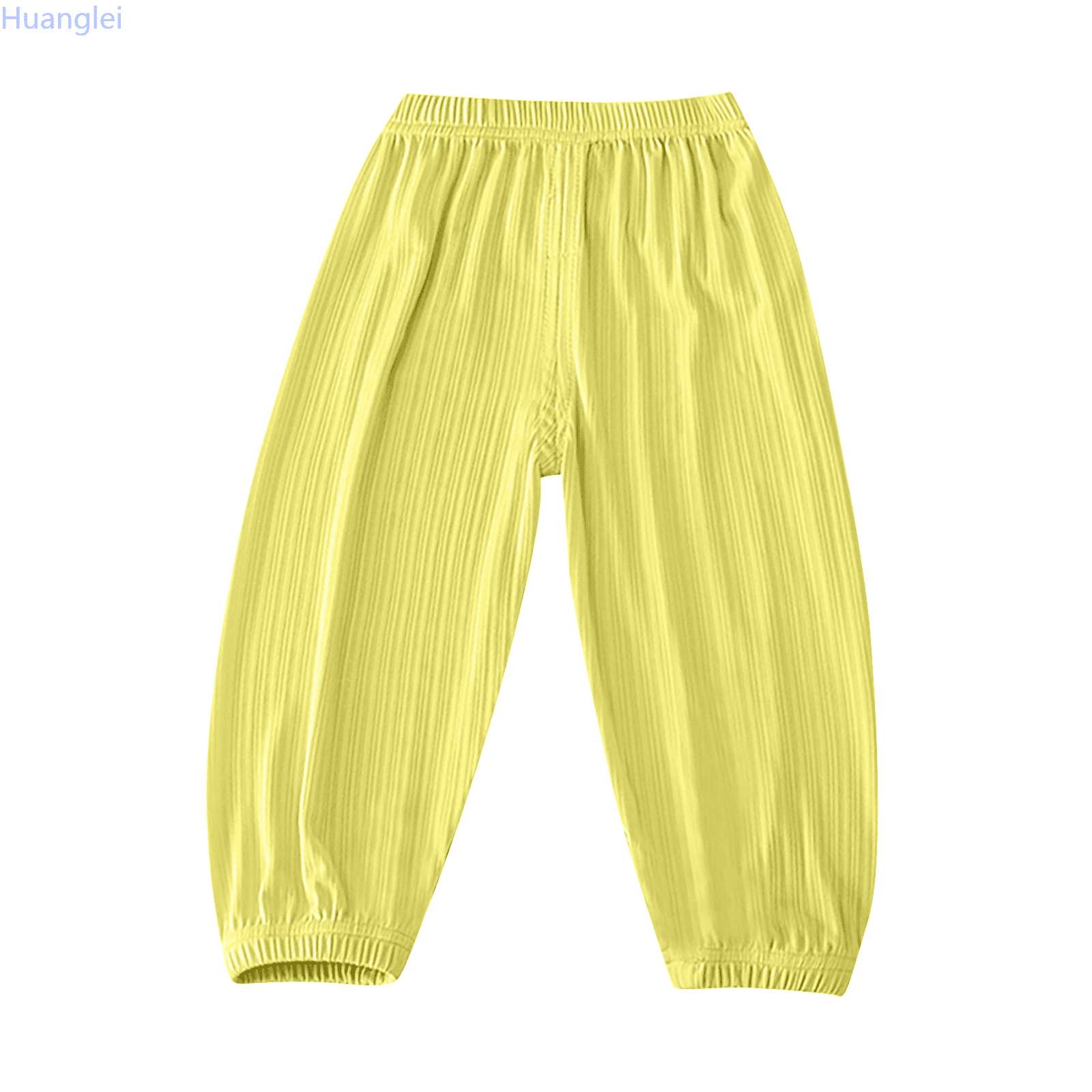 Huanglei Kids' Breathable Quicking Dry Pants Unisex Loose Elastic Waist ...