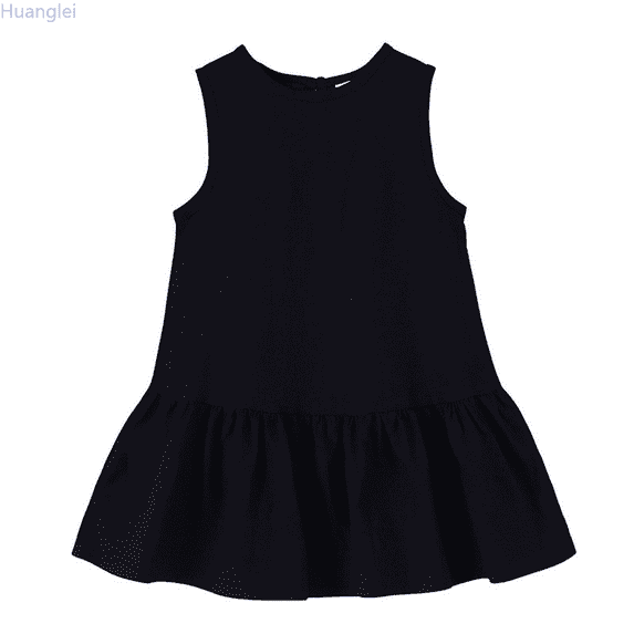 Huanglei Kids Toddler Baby Girls Spring Summer Solid Sleeveless ...