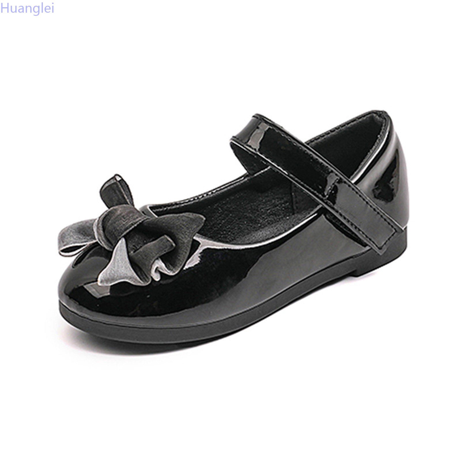 Huanglei Spring And Autumn Girls Shoes Black Bow Performance Shoes ...