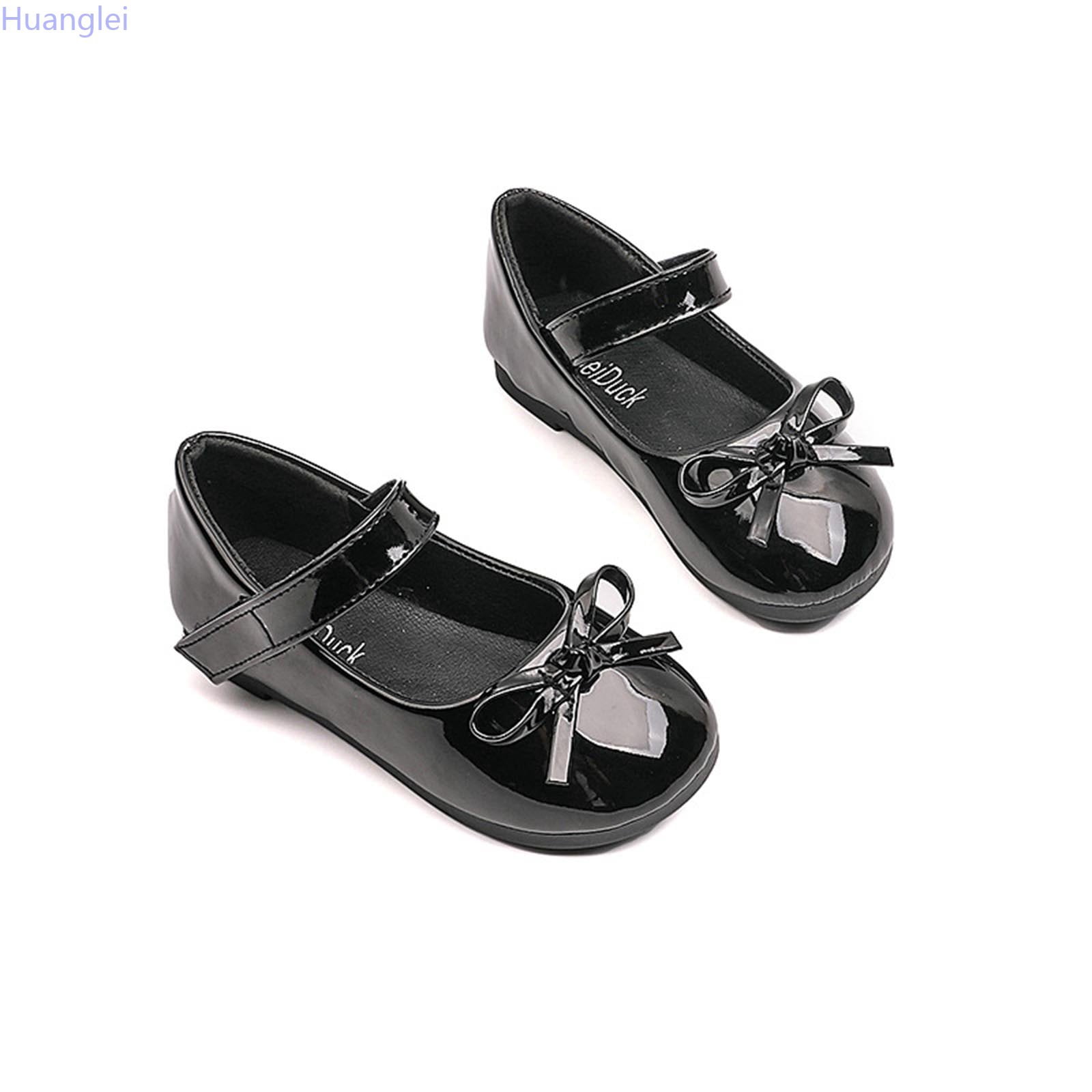 Huanglei Spring And Autumn Girls Shoes Black Bow Performance Shoes ...