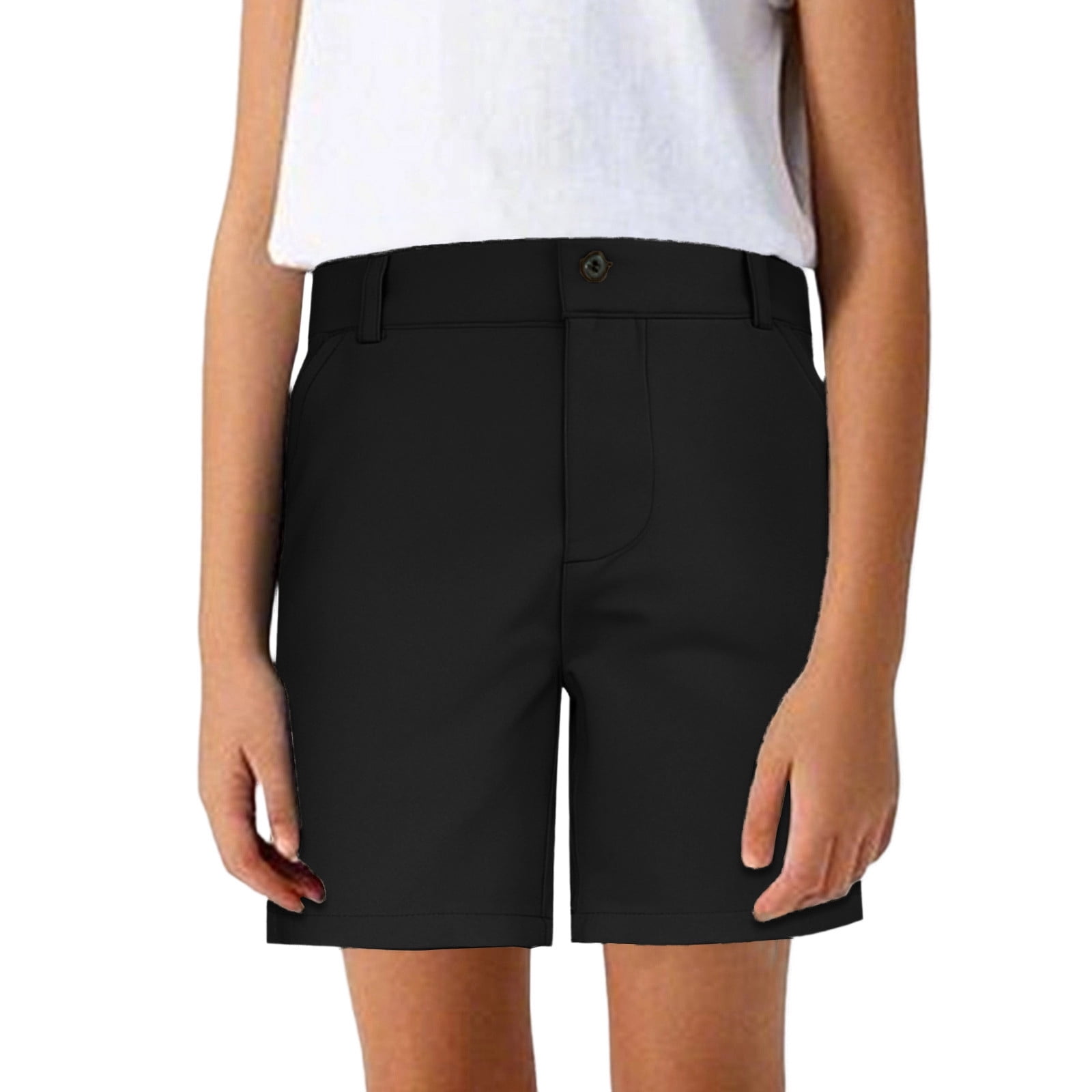 Huanglei Summer Boys' Medium Sized Suit Shorts In Solid Color Classic ...