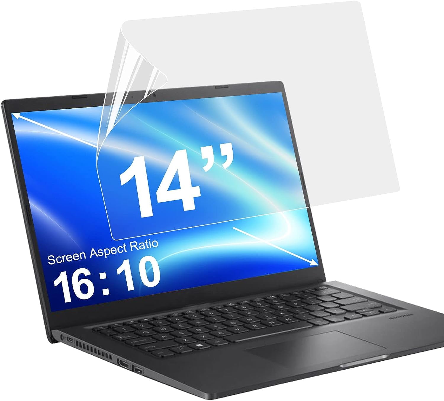 Huangting 14" Laptop Anti Blue Light and Anti Glare Filter Eye ...