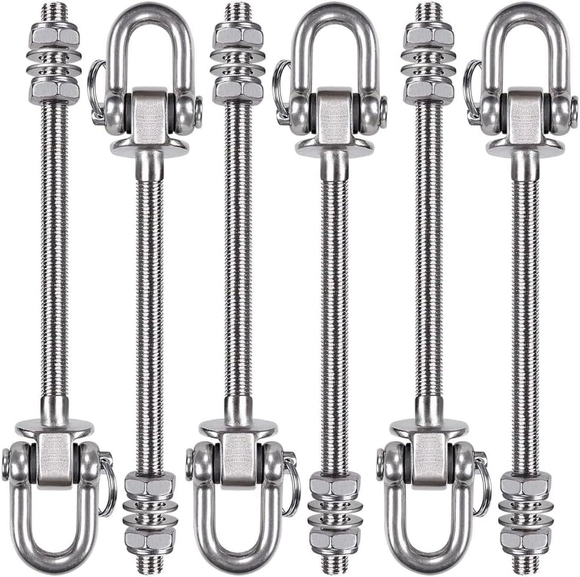 Huangting Stainless Steel Swing Hooks, 1800LB Capacity, Wood and Steel ...