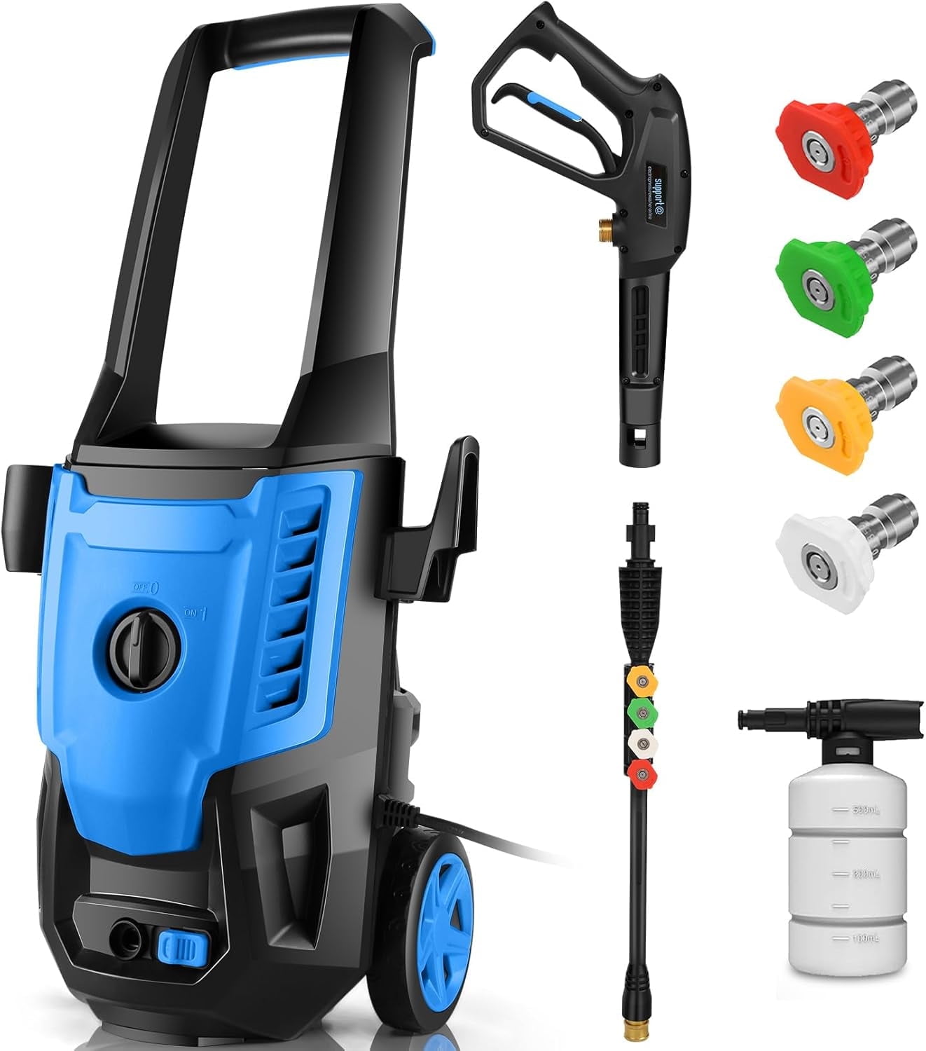 Huanherad 5000 PSI Electric Pressure Washer, 4.0GPM Portable Power ...