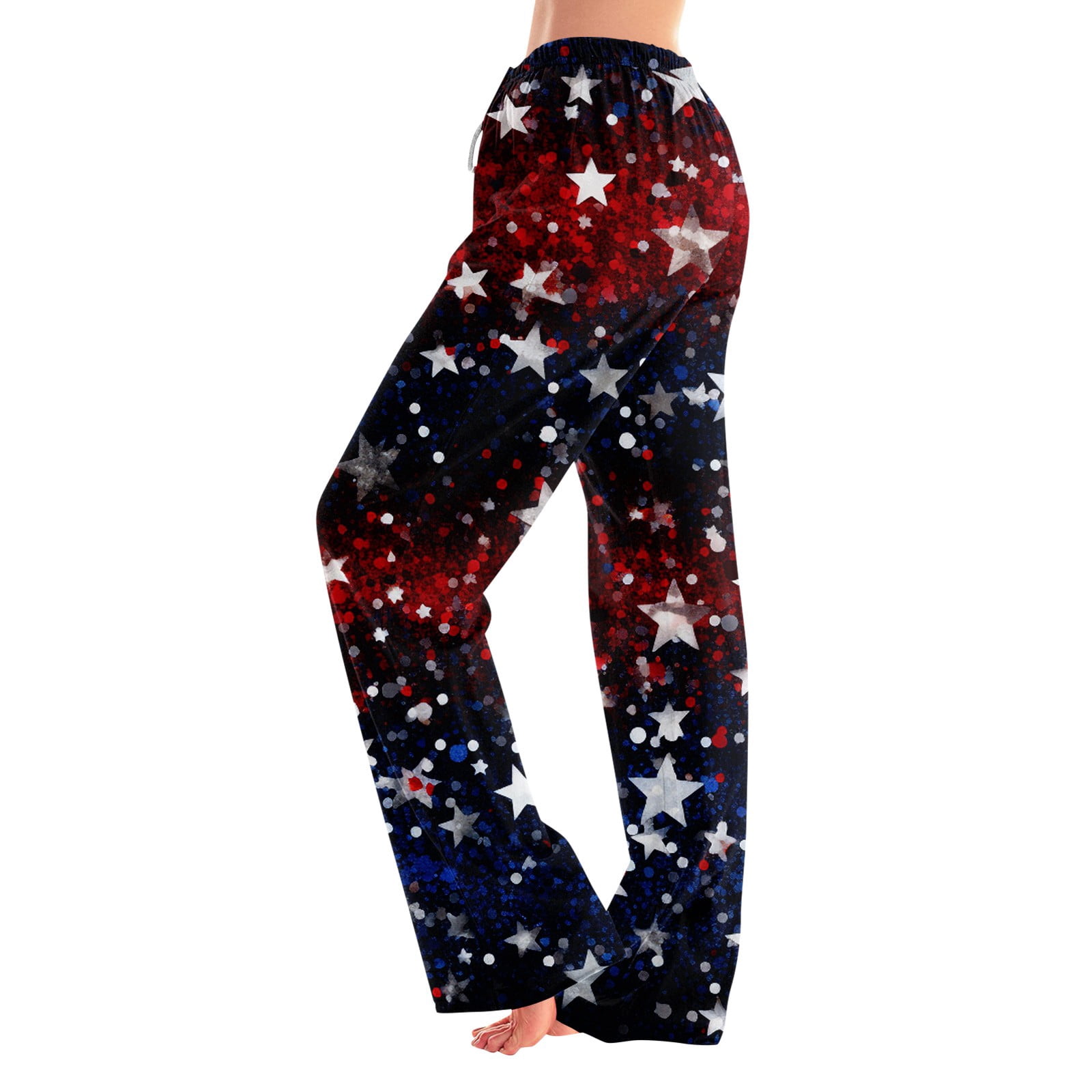 Huankd Fourth Of July Pajamas Women Drawstring, Wide Leg Memorial Day ...