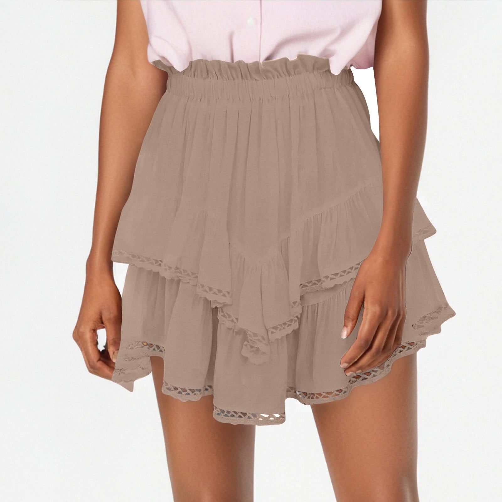 Huankd Golf Skirts For Women Club Party Mini Skirt Cut Tiered Summer ...