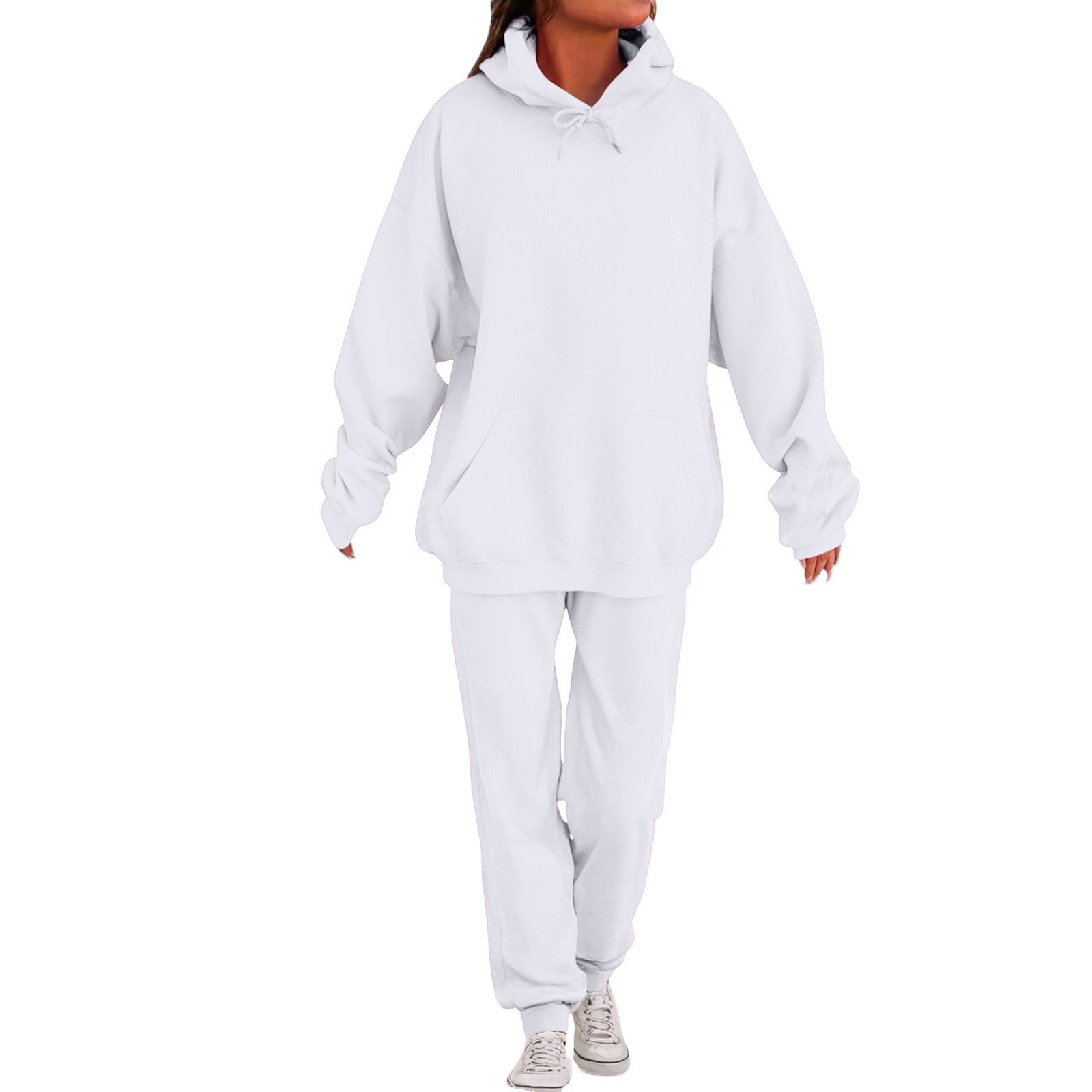 Huankd Plus Size Winter Clothes 2 Piece Outfits for Women Fleece Lounge ...