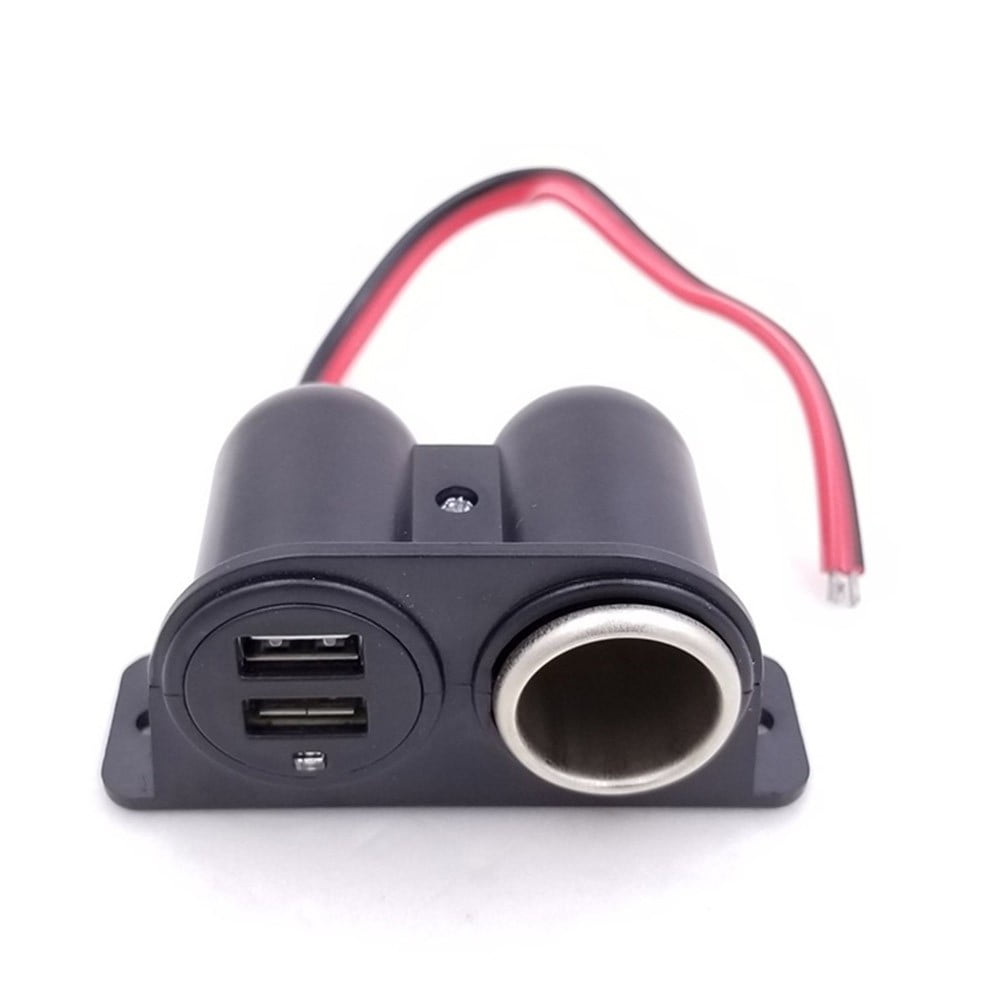 Huanke-12V/24V 3100mA Car Cigarett Lighter Socket Splitter Charger ...