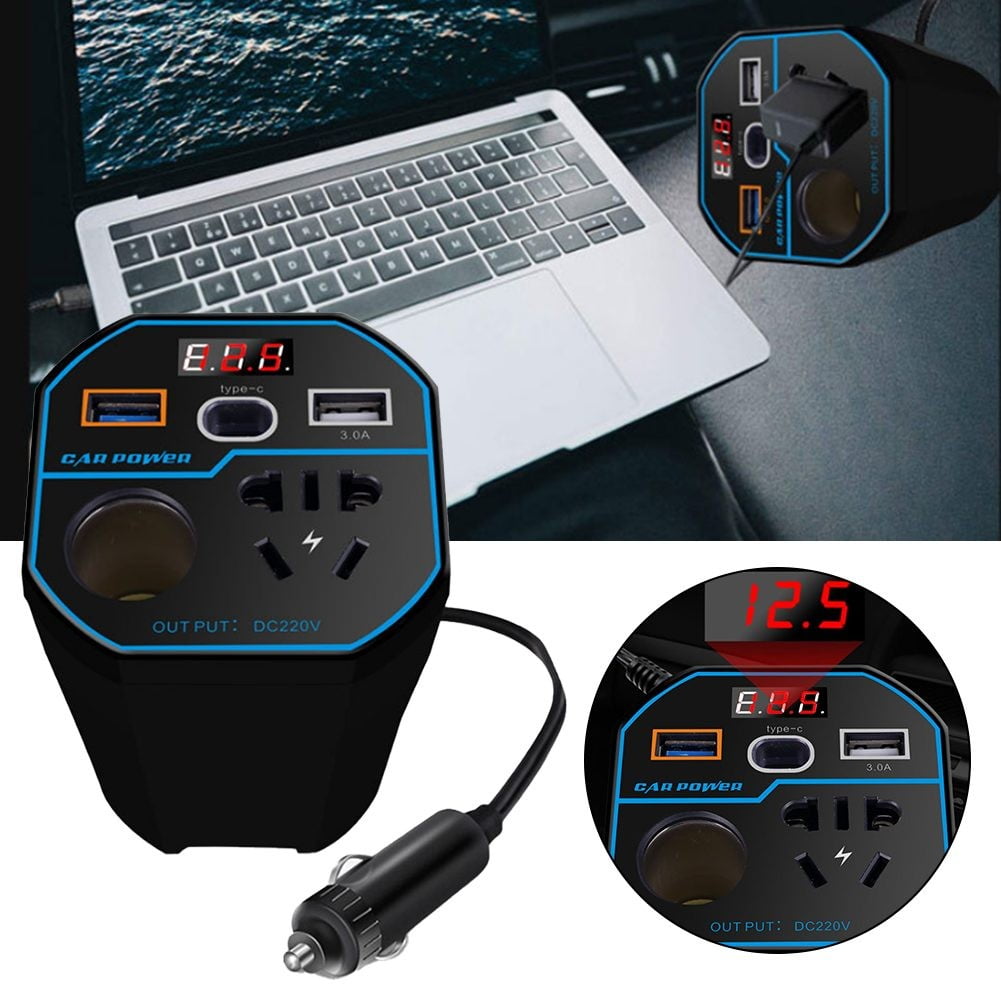 Huanke-Car Inverter Power Inverter 12V To 110V Car Outlet Adapter 12V ...