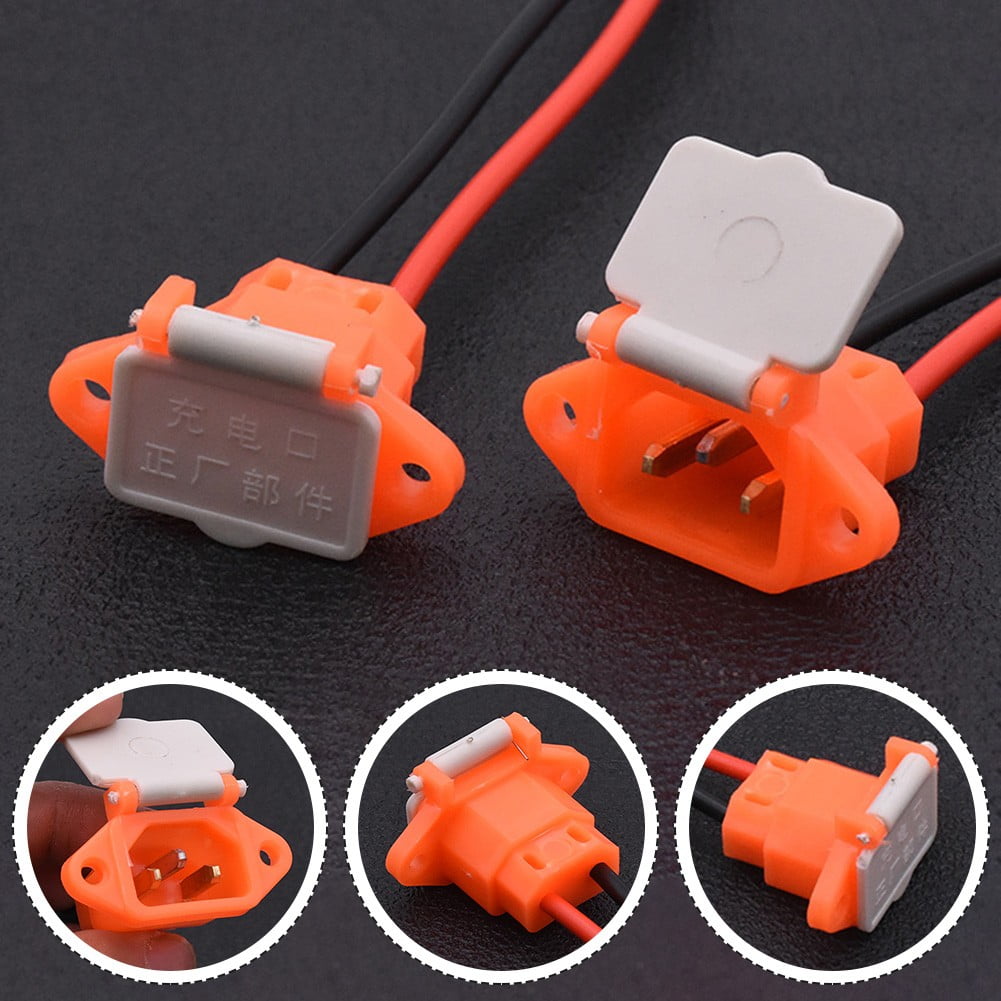 Huanke-E-bike Scooter Battery Connector Plug Three Vertical Charging ...