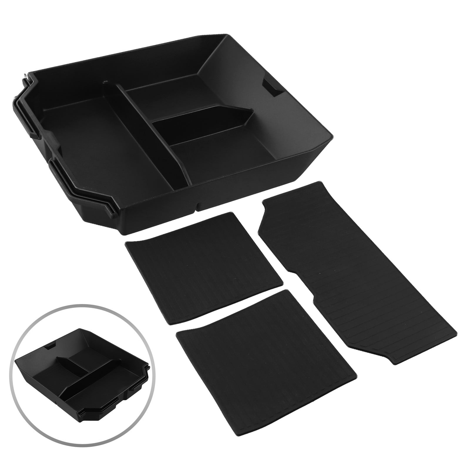 Huanke-Floor Console Tray Organizer Storage Box for Tesla for ...