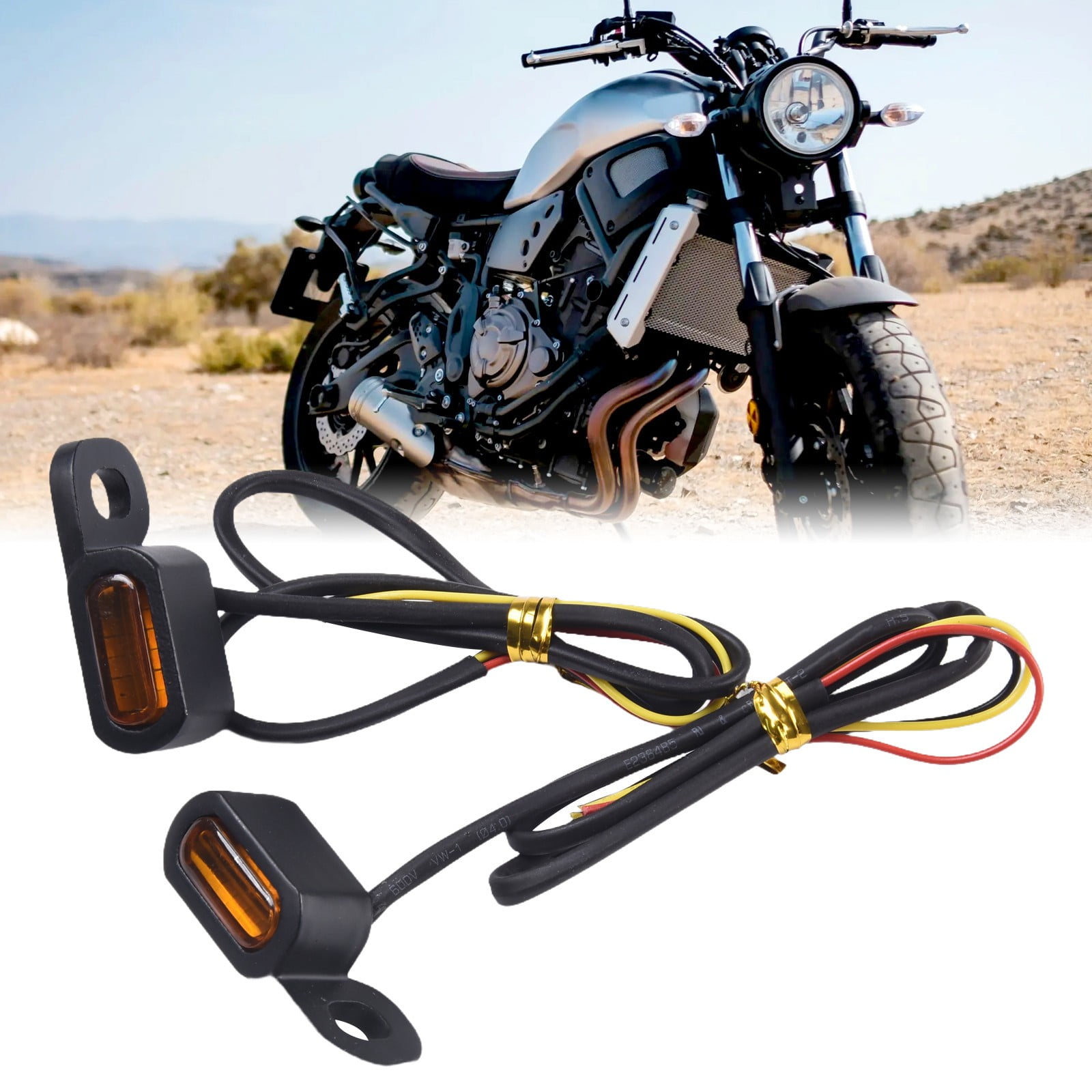 Huanke-LED Turn Signal Indicators Lights Motorcycle 12V LED Mini Turn ...