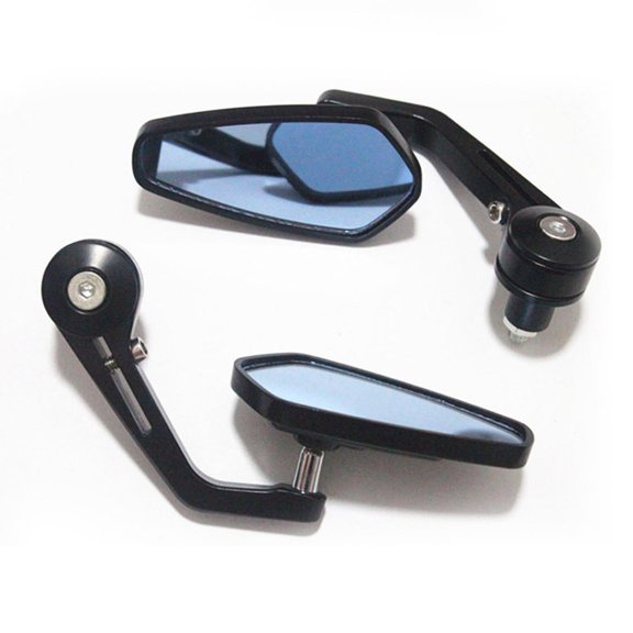 1 Pair 7/8" 22mm Motorcycle Aluminum Bar End Side Rearview Mirror ...