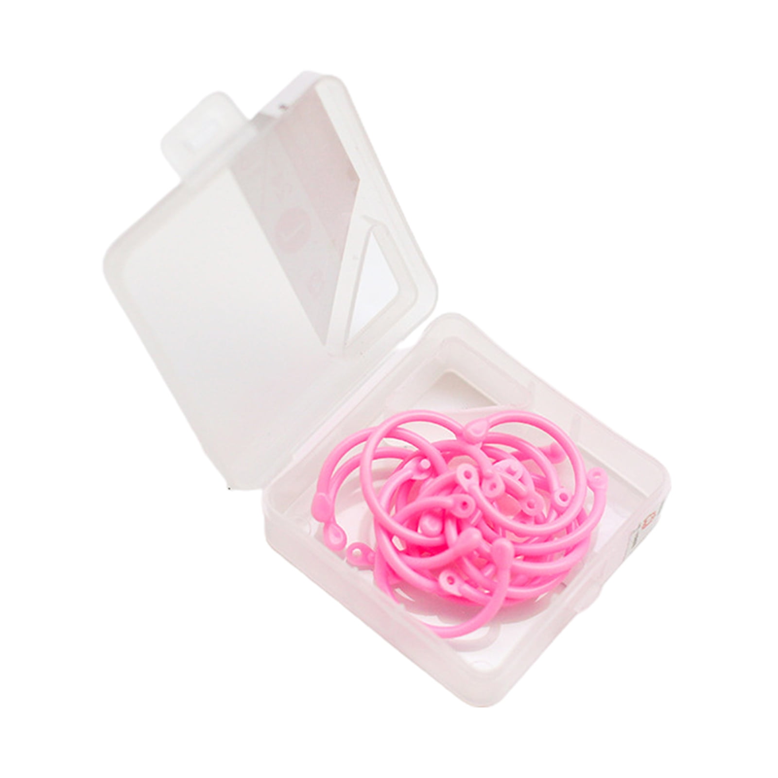 Huanledash 1 Box Book Rings Multi-color Flexible Plastic Book Loose ...