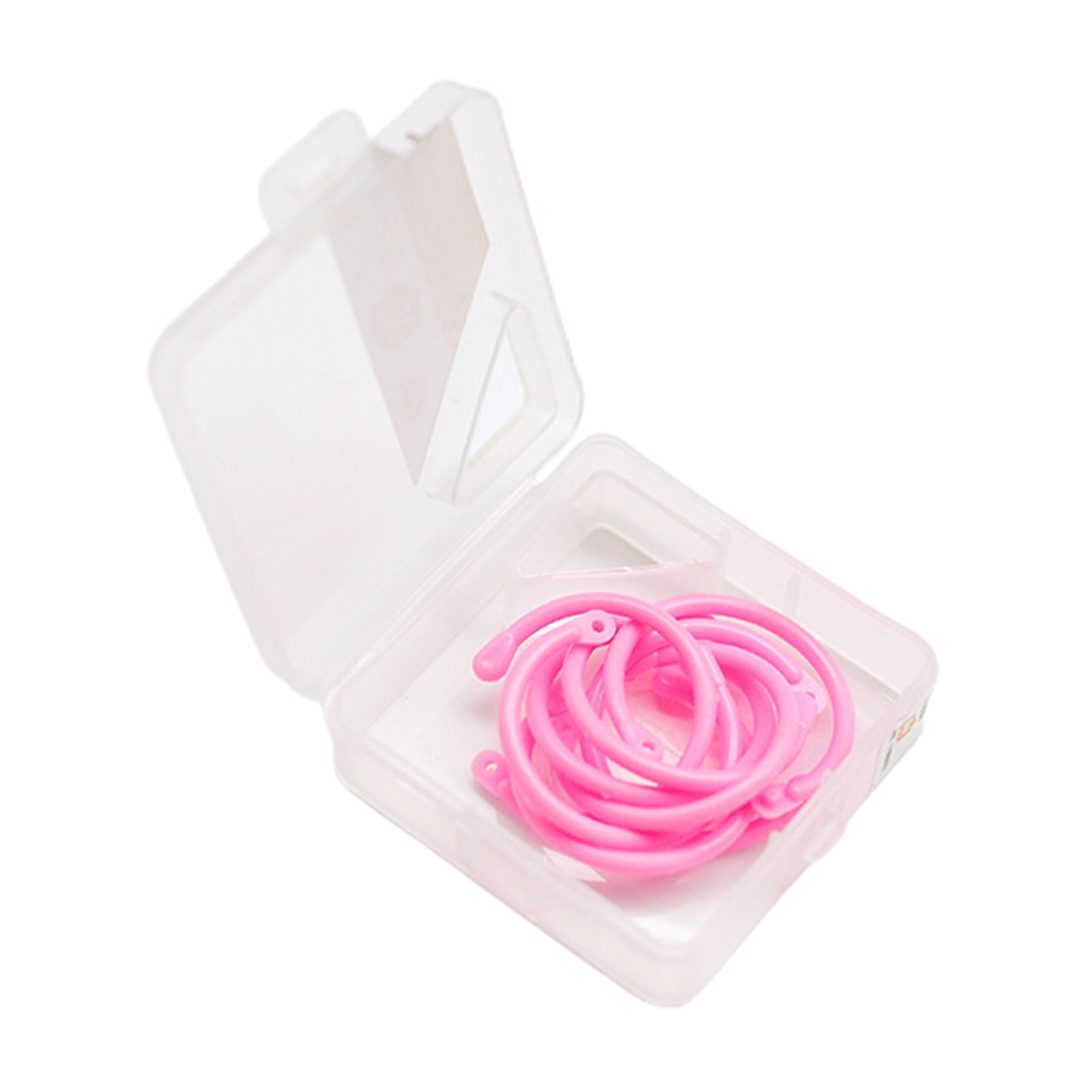 Huanledash 1 Box Book Rings Multi-color Flexible Plastic Book Loose ...