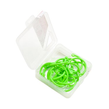 Yesbay 1 Box Book Rings Multi-color Flexible Plastic Book Loose Leaf ...