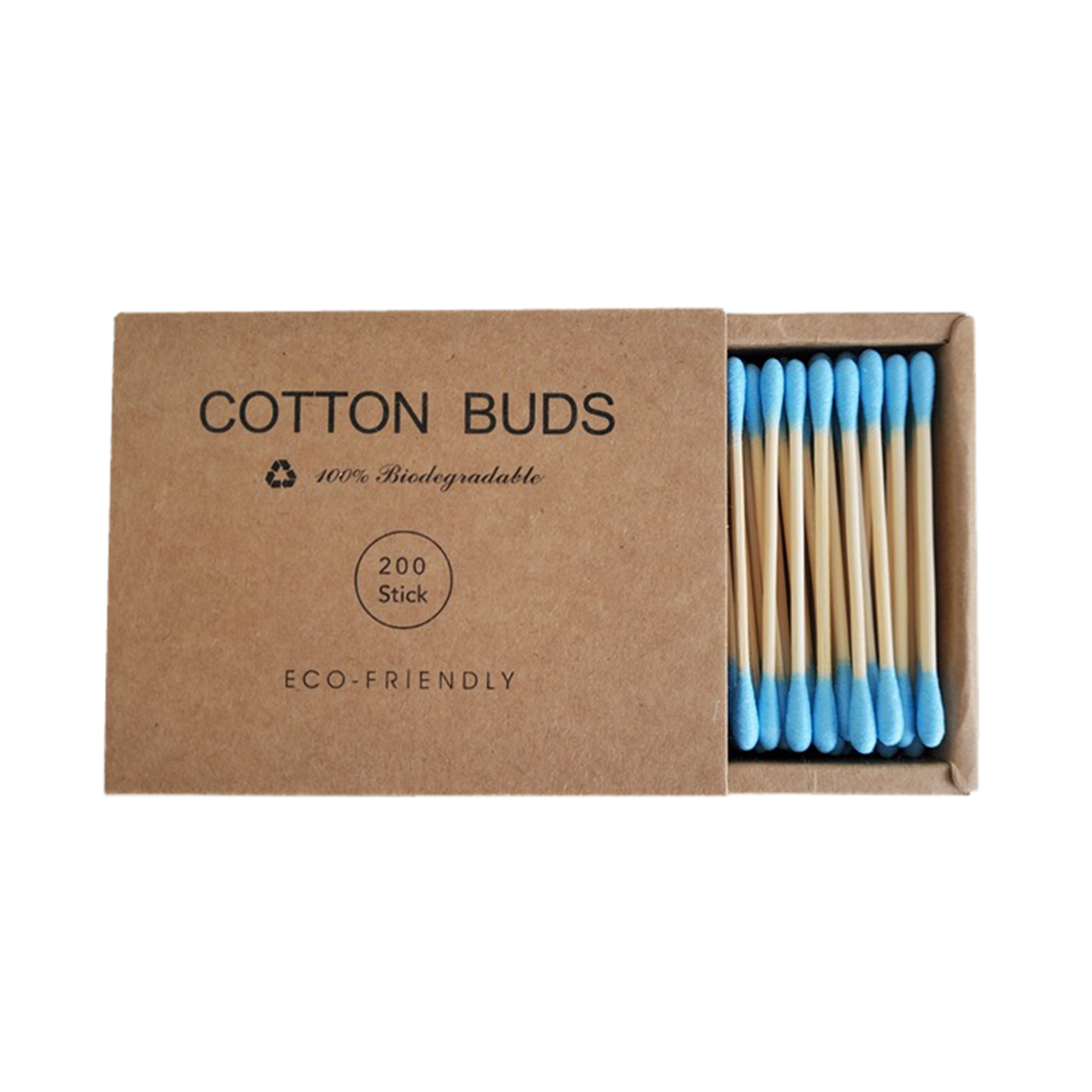 Huanledash 1 Box Cotton Swab No Lint Loss Disposable Double Head Design ...