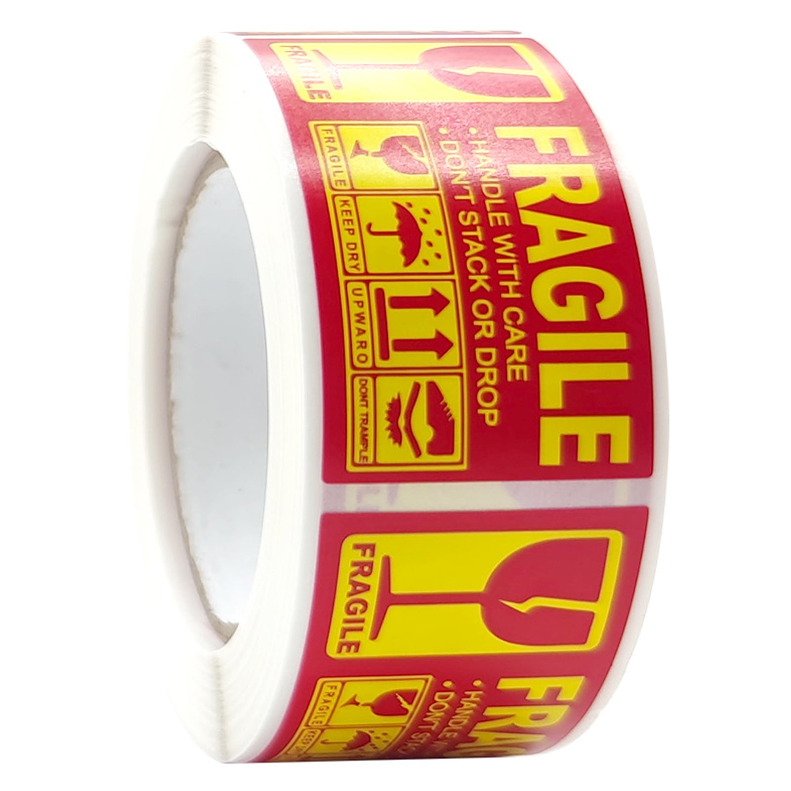Huanledash 1 Roll Fragile Warning Label Sticker Self Adhesive Easy to ...