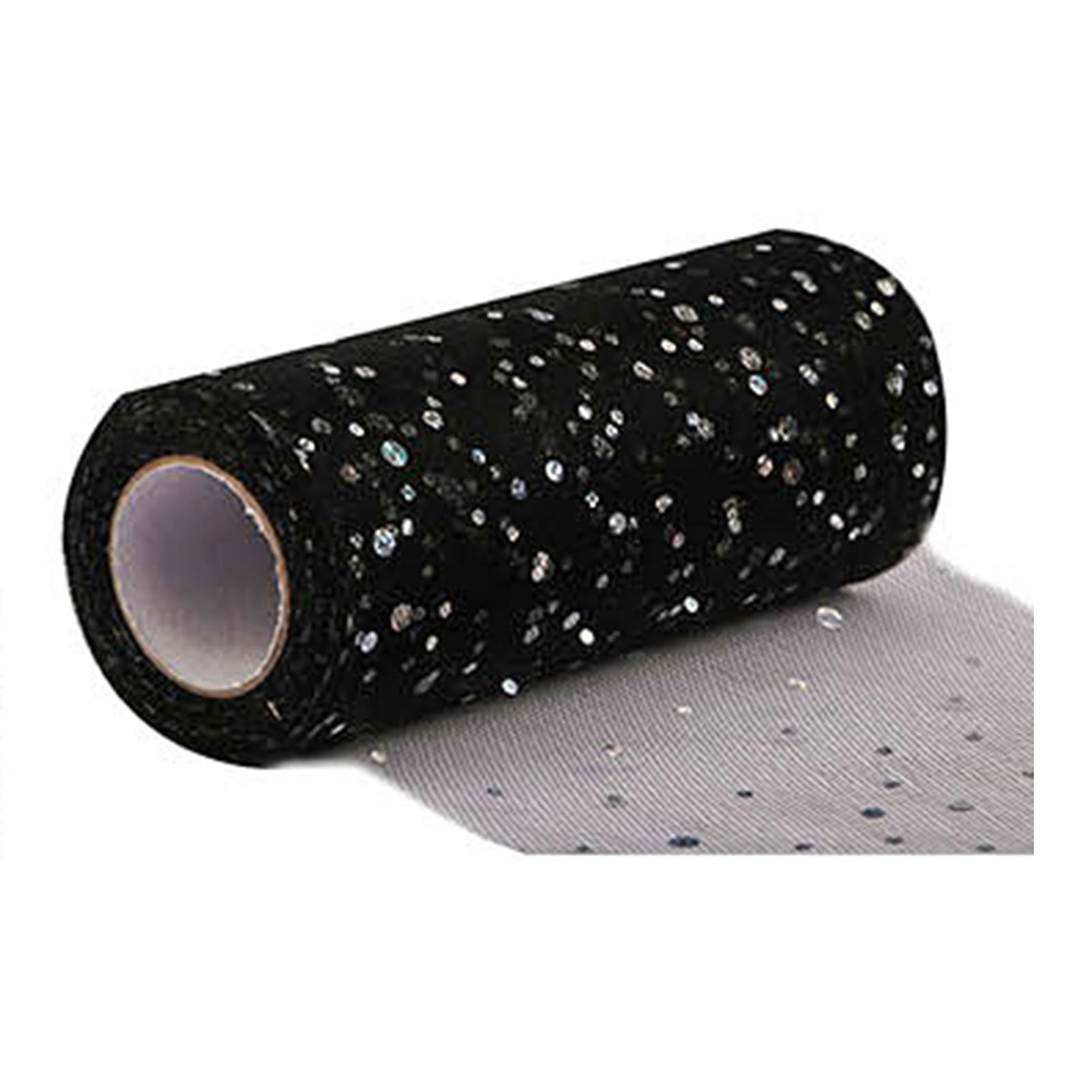 Huanledash 1 Roll Glitter Trimming Tulle Roll No Odor Net Yarn Wreath ...