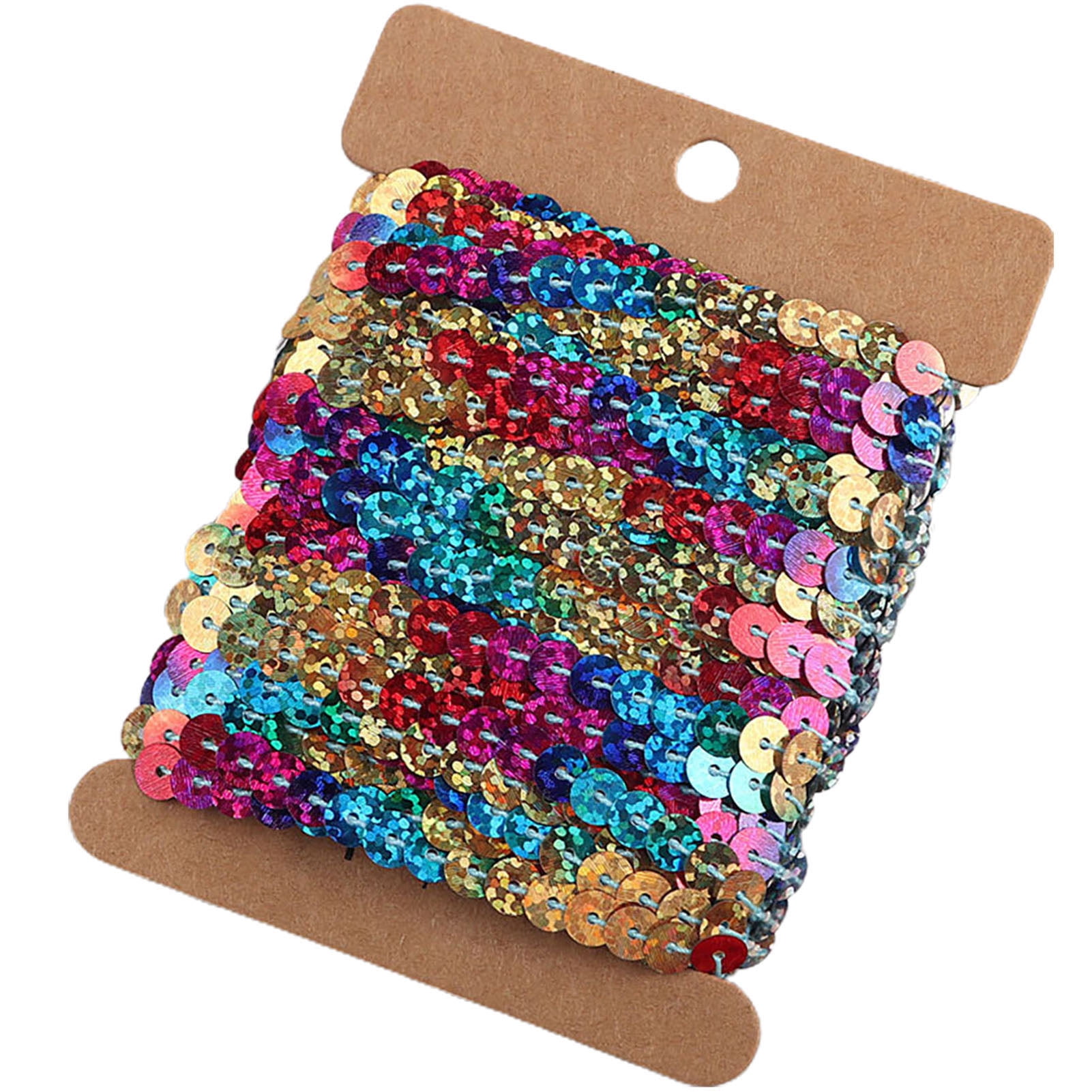 Huanledash 1 Roll Sequin Trim Glossy Cuttable 10 Yard Sewing Crafts ...