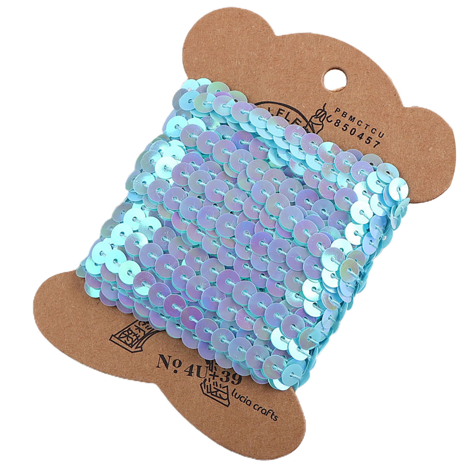 Huanledash 1 Roll Sequin Trim Glossy Cuttable 10 Yard Sewing Crafts ...