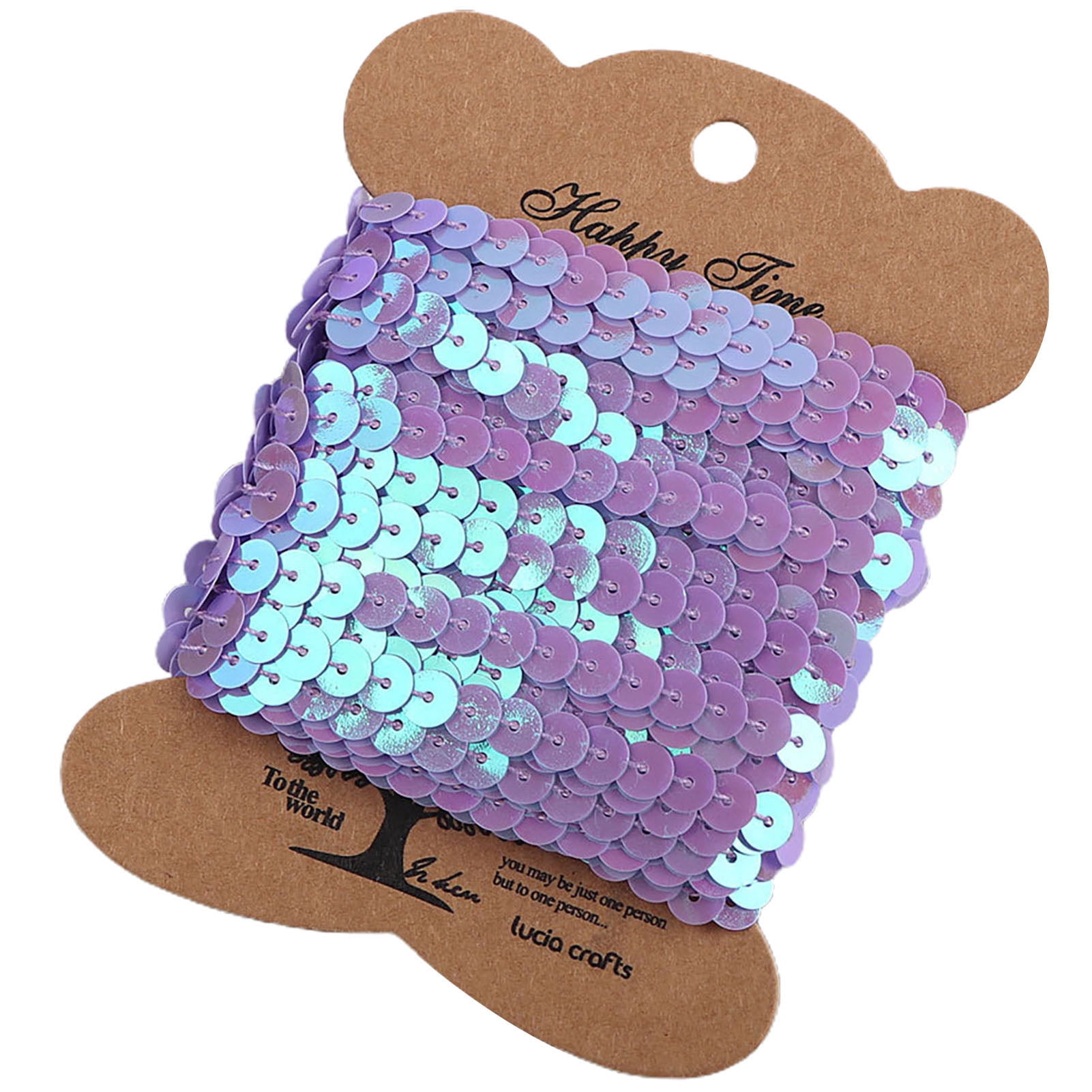 Huanledash 1 Roll Sequin Trim Glossy Cuttable 10 Yard Sewing Crafts ...