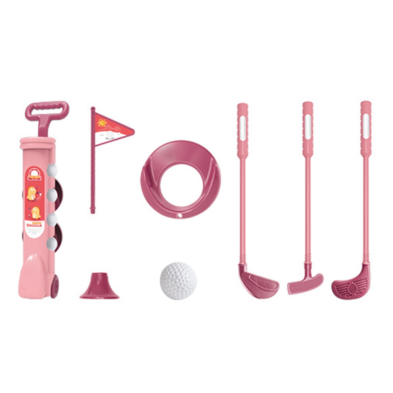 Huanledash 1 Set Kids Golf Toys Game Play Set with Golf Club 4 Balls ...