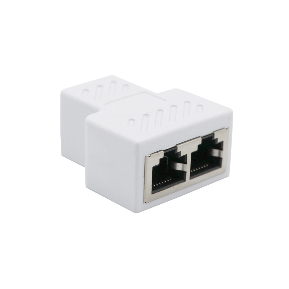 Huanledash 1 to 2 Dual Female Ports CAT5/6/7 RJ45 Splitter LAN Network ...