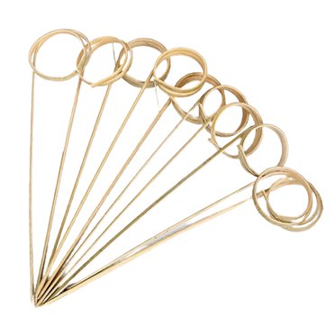 Long Bamboo Pick with Black End, Red Bead Case of 100, PacknWood ...