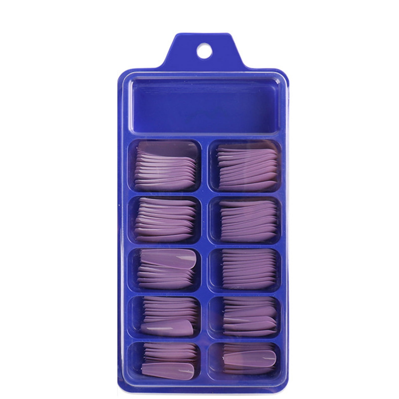 Huanledash 100Pcs/Box Color Nail Tips T-Shaped Extending Mini ...