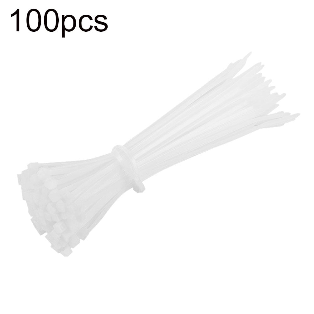 Huanledash 100Pcs Self-locking Nylon Plastic Wire Binding Cable Ties ...