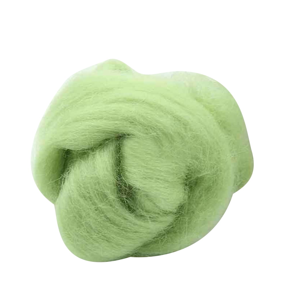 Huanledash 100g Fluffy Fiber Roving Top Spinning Wheel Felting Fleece ...