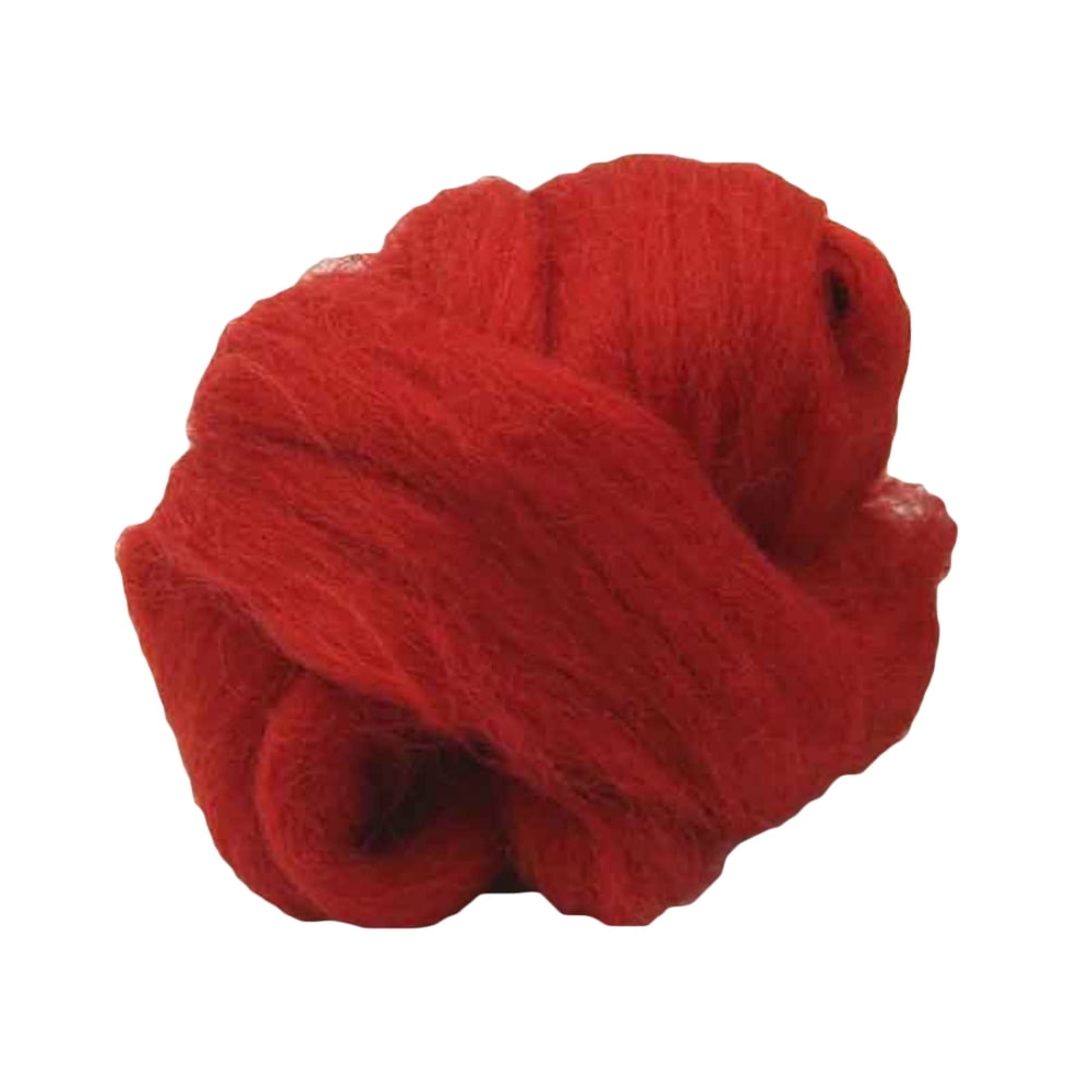 Huanledash 100g Fluffy Fiber Roving Top Spinning Wheel Felting Fleece ...