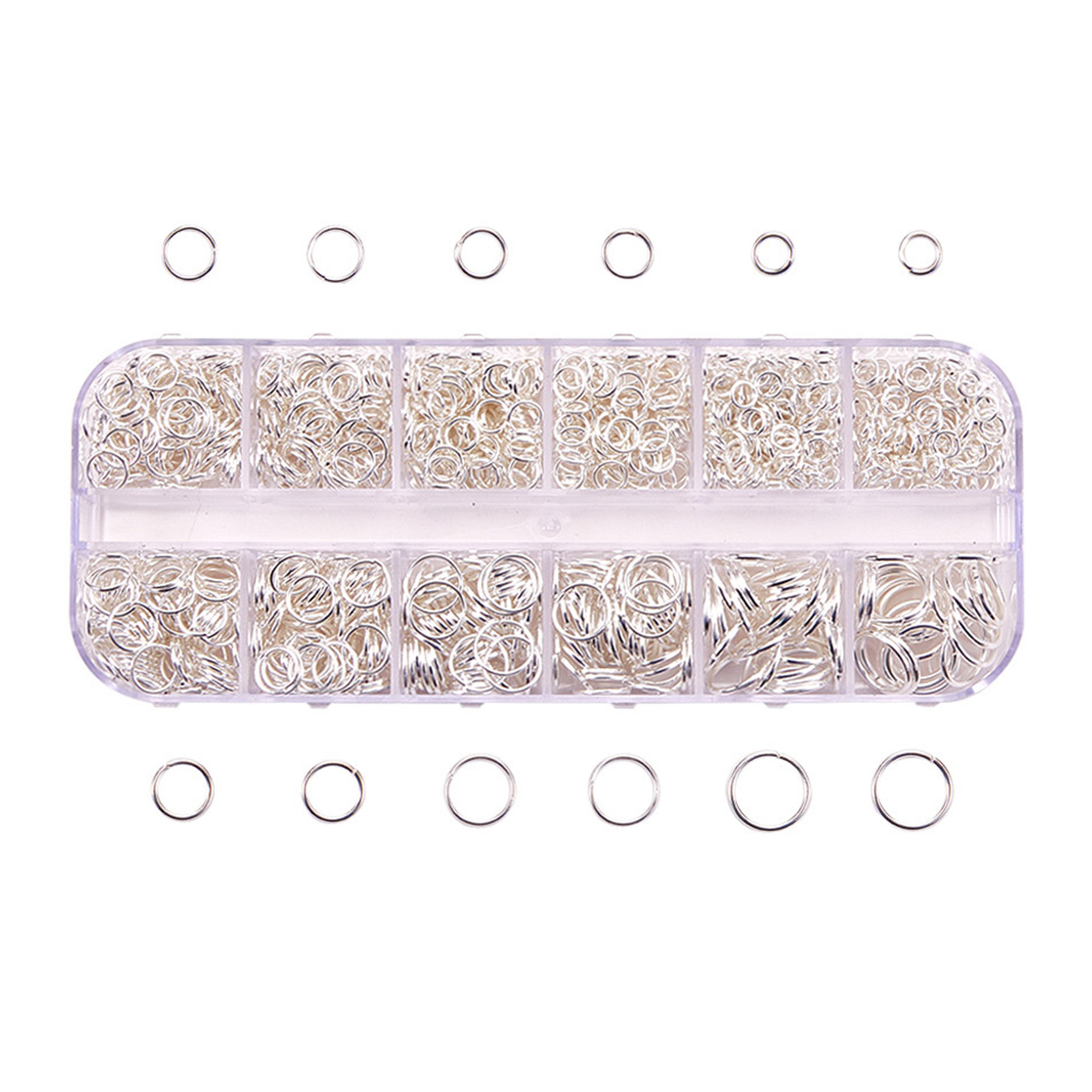 Huanledash 1030Pcs Open Jump Rings 4-10mm Diameter Multi-colored ...