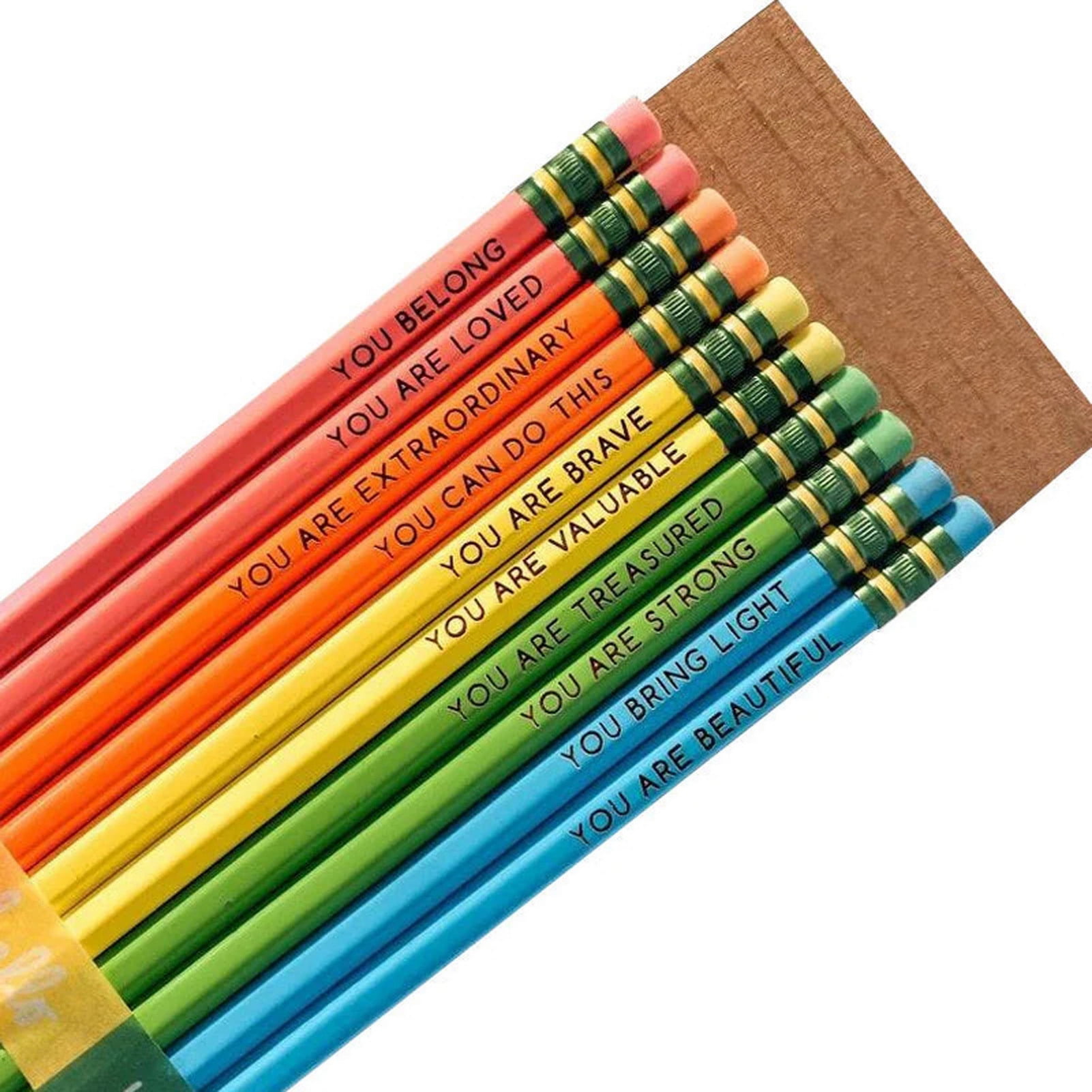 Huanledash 10Pcs Motivational Pencils with Inspirational Sayings ...