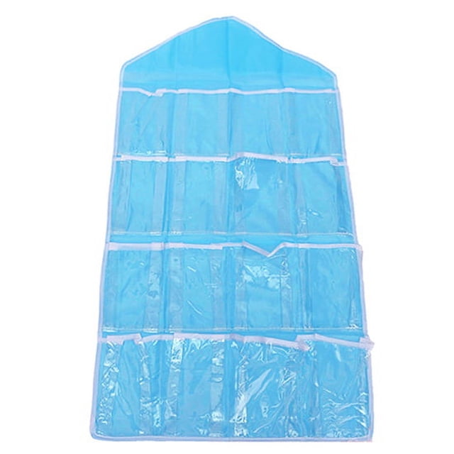 Huanledash 16 Pockets Clear Over Door Hanging Bag Shoe Rack Hanger ...