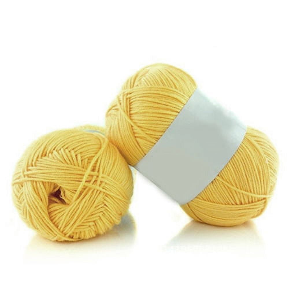 Huanledash 1Pc 50g Per Skein Soft Bamboo Crochet Cotton Knitting Baby ...