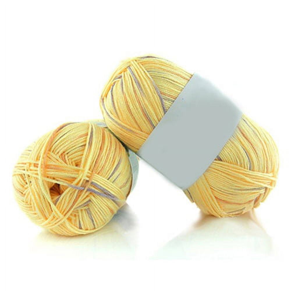 Huanledash 1Pc 50g Per Skein Soft Bamboo Crochet Cotton Knitting Baby ...