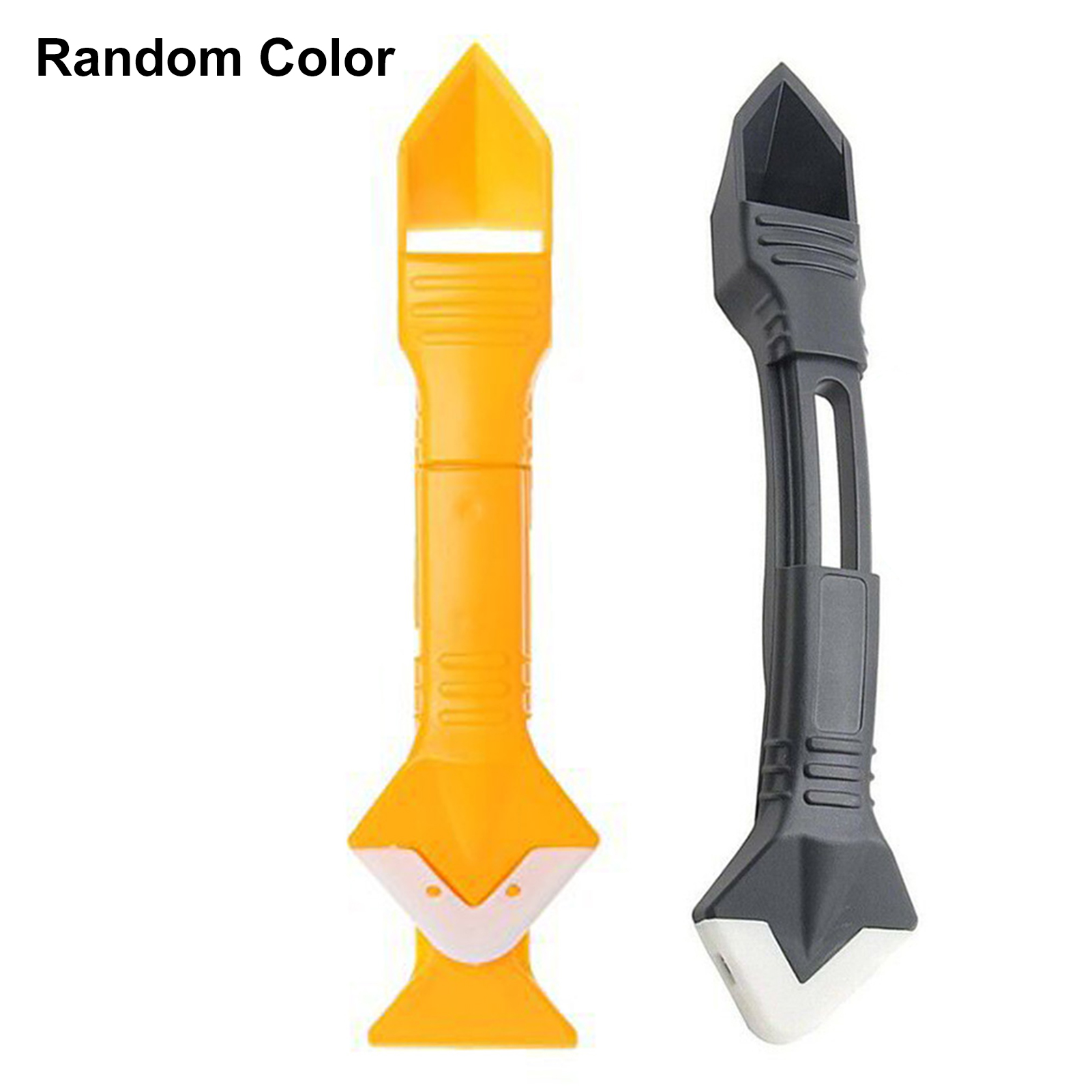 Huanledash 1Pc Scraper + 5Pcs Corner Angle Caulking Polishing Pad Glass ...