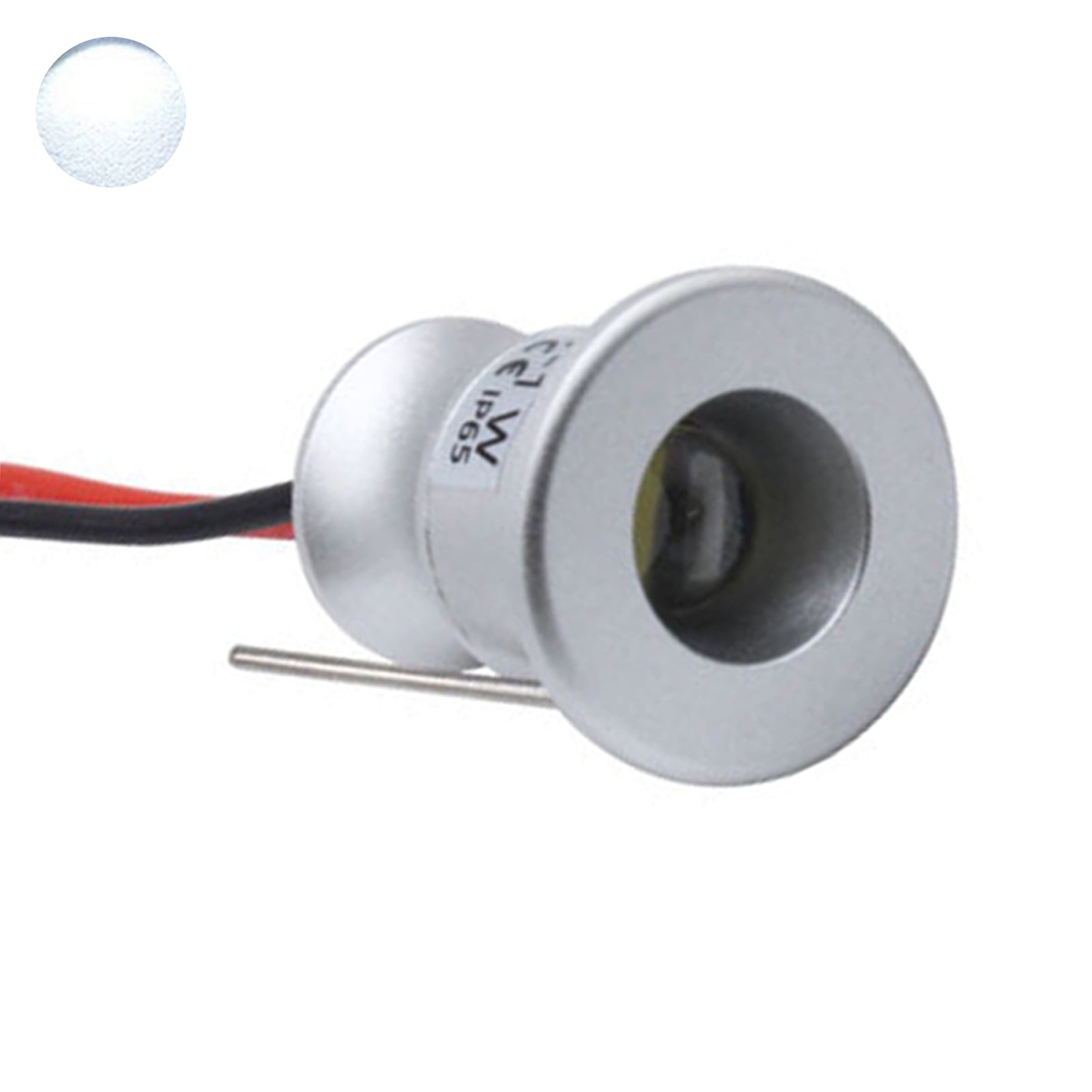 Huanledash 1W LED Mini Spotlight 15mm Cutout Recessed Lighting DC12V ...
